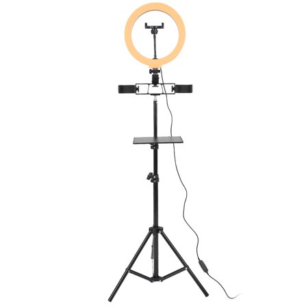 Fosa 10 iches LED Live Stream Light Dimmable Fill Light Stand Flash ...