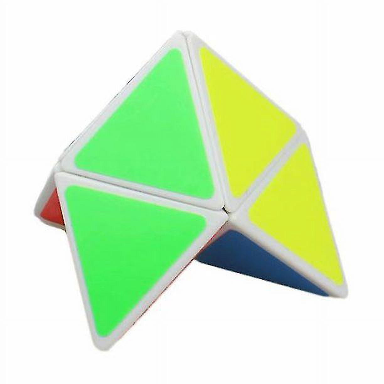 2x2 Triángulo Pirámide Pyraminx de 2 capas Cubo Mágico Velocidad Puzzle ...