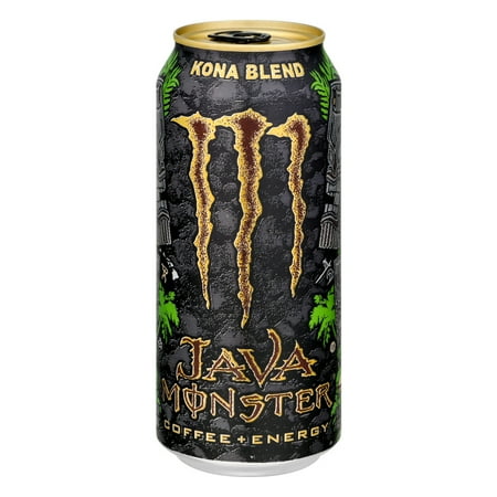 Monster Java Coffee + Energy Kona Blend, 15.0 FL OZ - Walmart.com