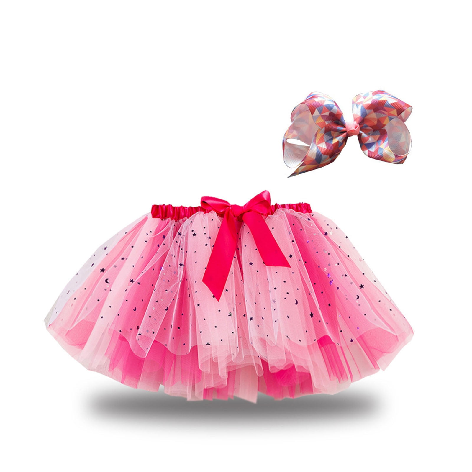 IROINNID Mini Tutu Skirt For Toddler Girls Cute Party Dance Splice ...
