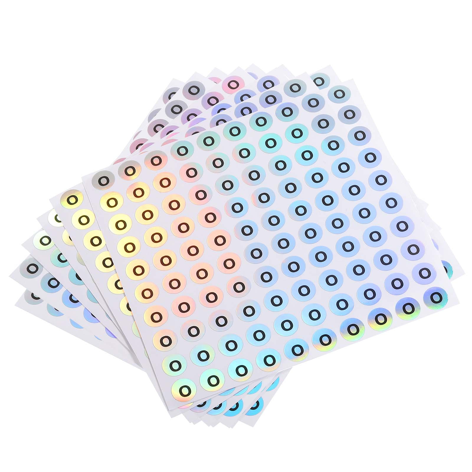 Laser Capital Letter Stickers, Alphabet O Round Self-Adhesive ...