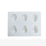 YIMWNYI 6 Cavity Silicone Cake Mould Baking Tray, Non-Stick Flexible ...