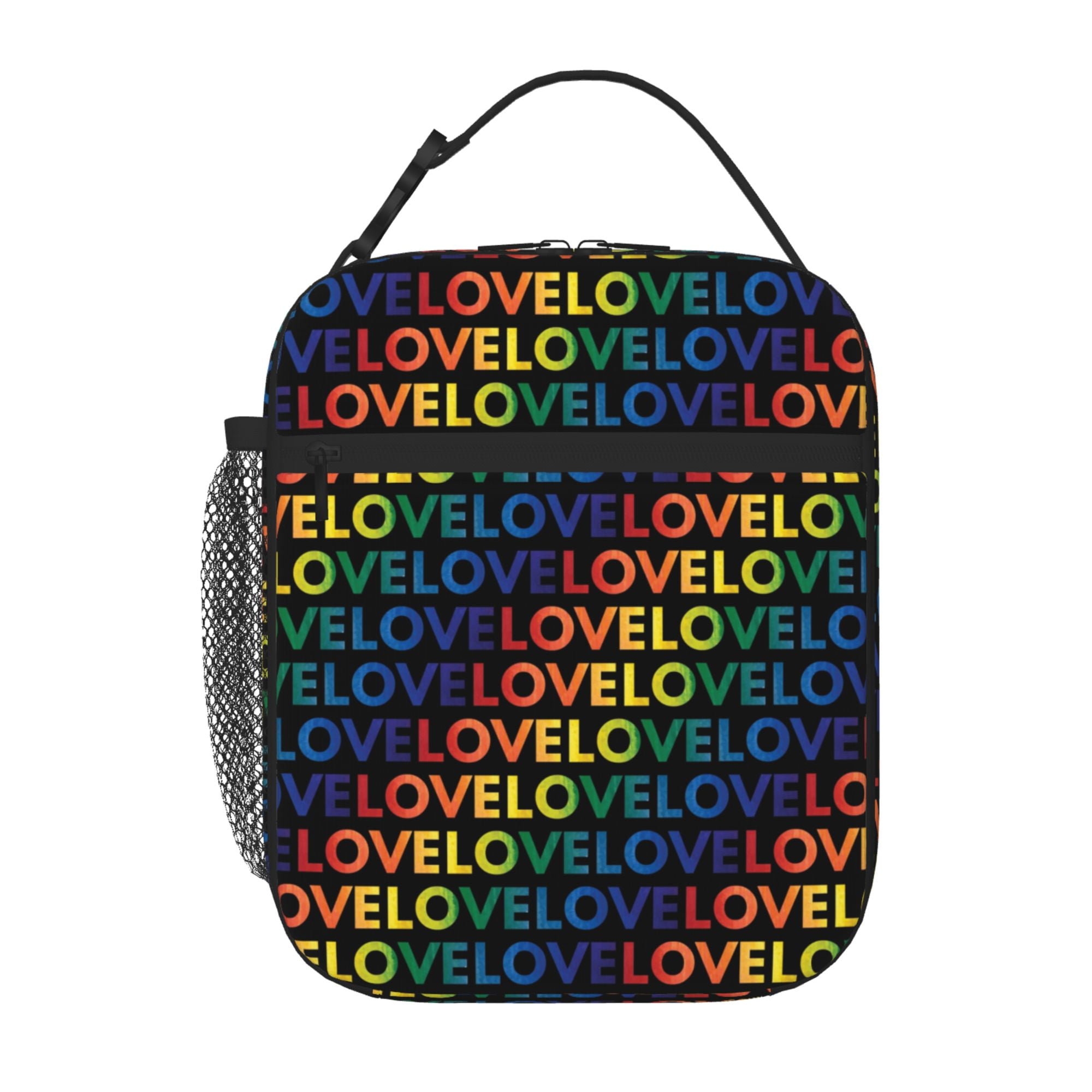 TEQUAN Portable Lunch Bag, Rainbow Lgbt Pride Pattern Reusable ...