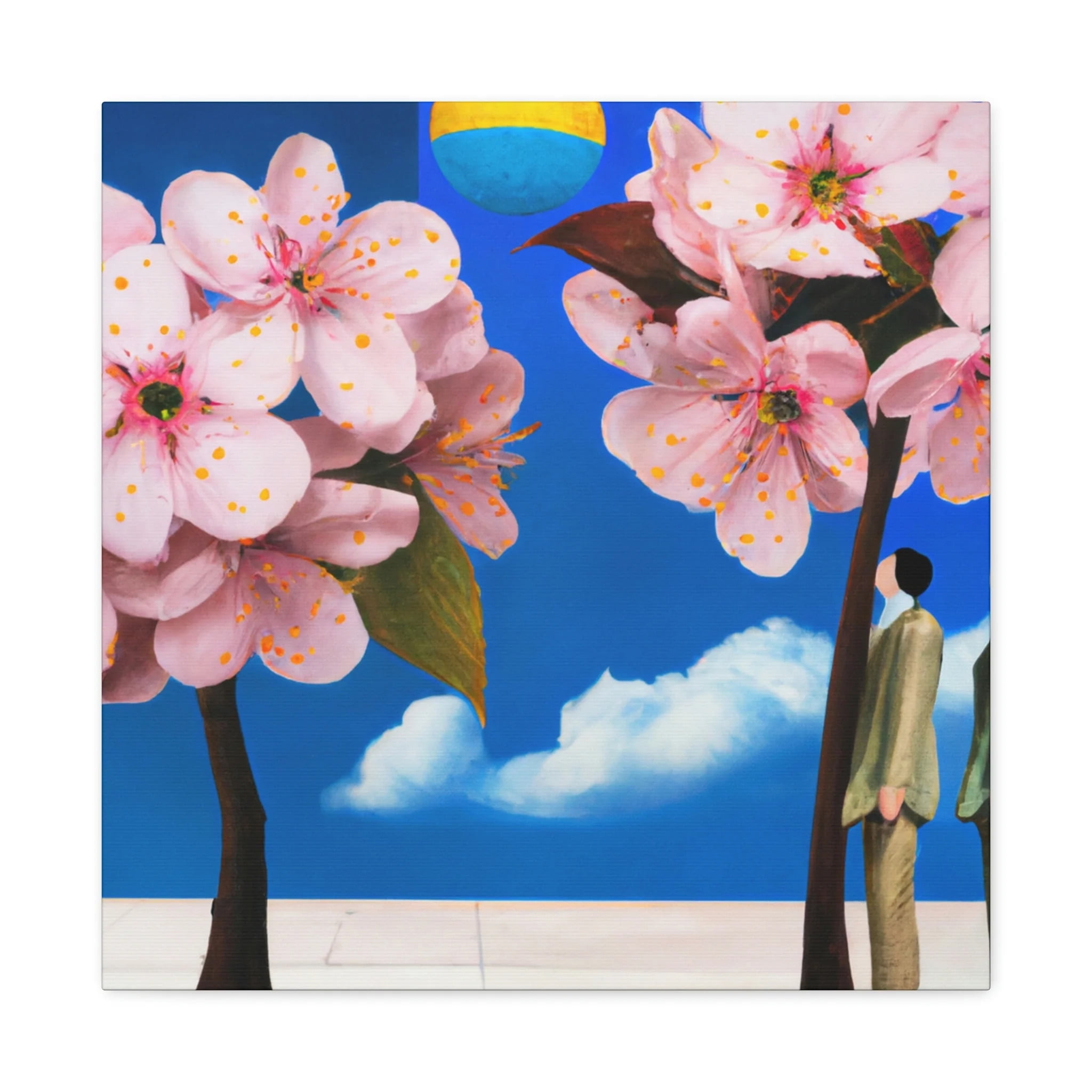 Cherry Blossom Pop Bloom - Canvas - Walmart.com