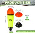 Uxcell Fishing Slip Bobbers, EVA Foam Bobbers with Fish Beads for Carp ...
