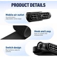 Car Seat Fan, 2026 Upgraded Car Seat Fan, Backseat Rear Facing Headrest ...