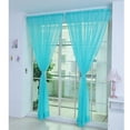 CaraMart Colorful Tulle Voile Door Casement Curtain Drape Panel Sheer ...