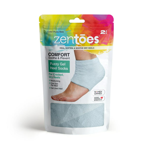 ZenToes Moisturizing Fuzzy Sleep Socks with Vitamin E, Olive Oil and ...