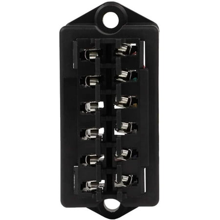 6 circuits Fuse Block with Red LED Indicator for Boat Camper Car Truck ...