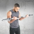 CAP Barbell 47 in. Olympic EZ Curl Bar with Collars, 200lb Capacity ...