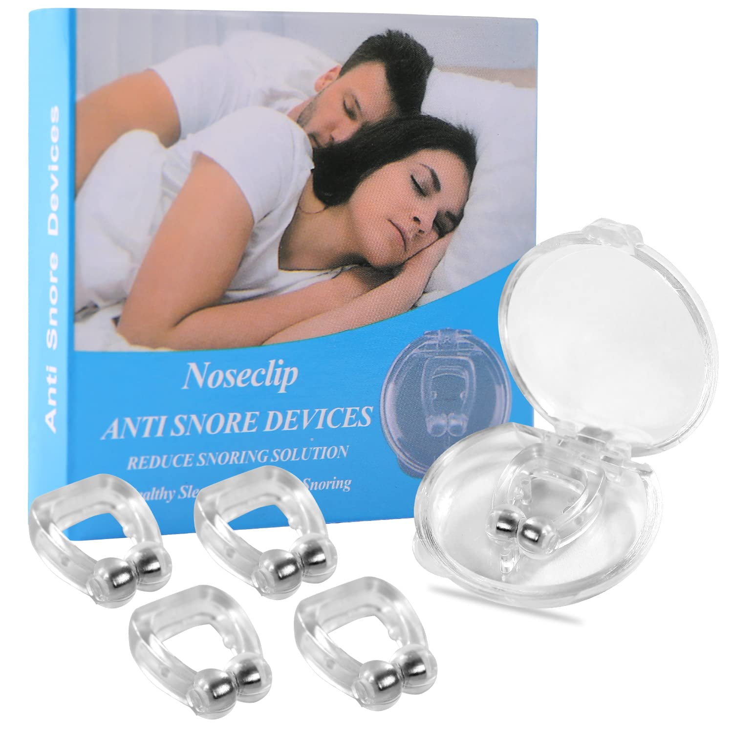 FOAUUH 8PCS Snore Stopper, Anti Snoring Devices Silicone Magnetic Anti ...
