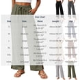 Asgosdo Pants for Women Drawstring Elastic Waisted Side Slit Straight ...