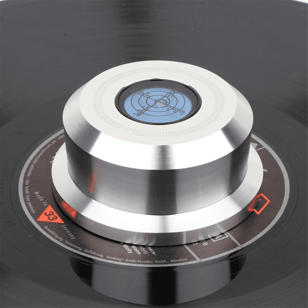 Vinyl Record Stabilizer Stabilizer – 760g Steel, Anti-Resonance Rubber ...