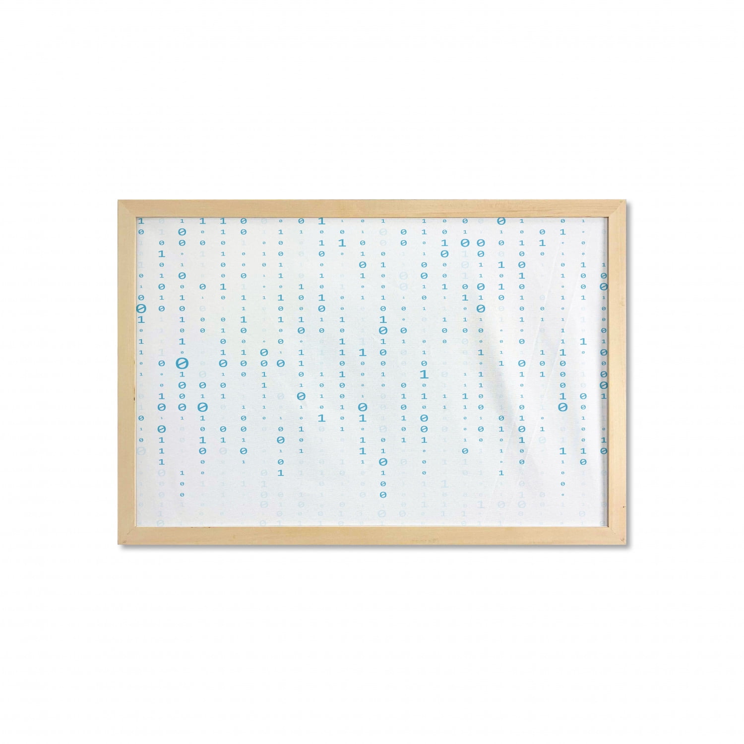 Programmer Wall Art with Frame, Cryptography Programming Themed Matrix Digital Binary Falling ...