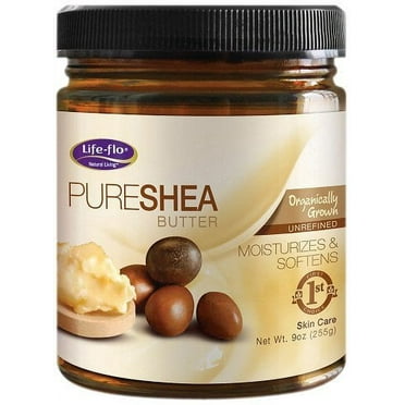 Life-flo Pure Organic Shea Butter, Unrefined | Moisturizes, Smooths ...