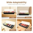 Chilled Garnish Container, 5-Condiment Tray Bar Caddy with Lid, Tray ...