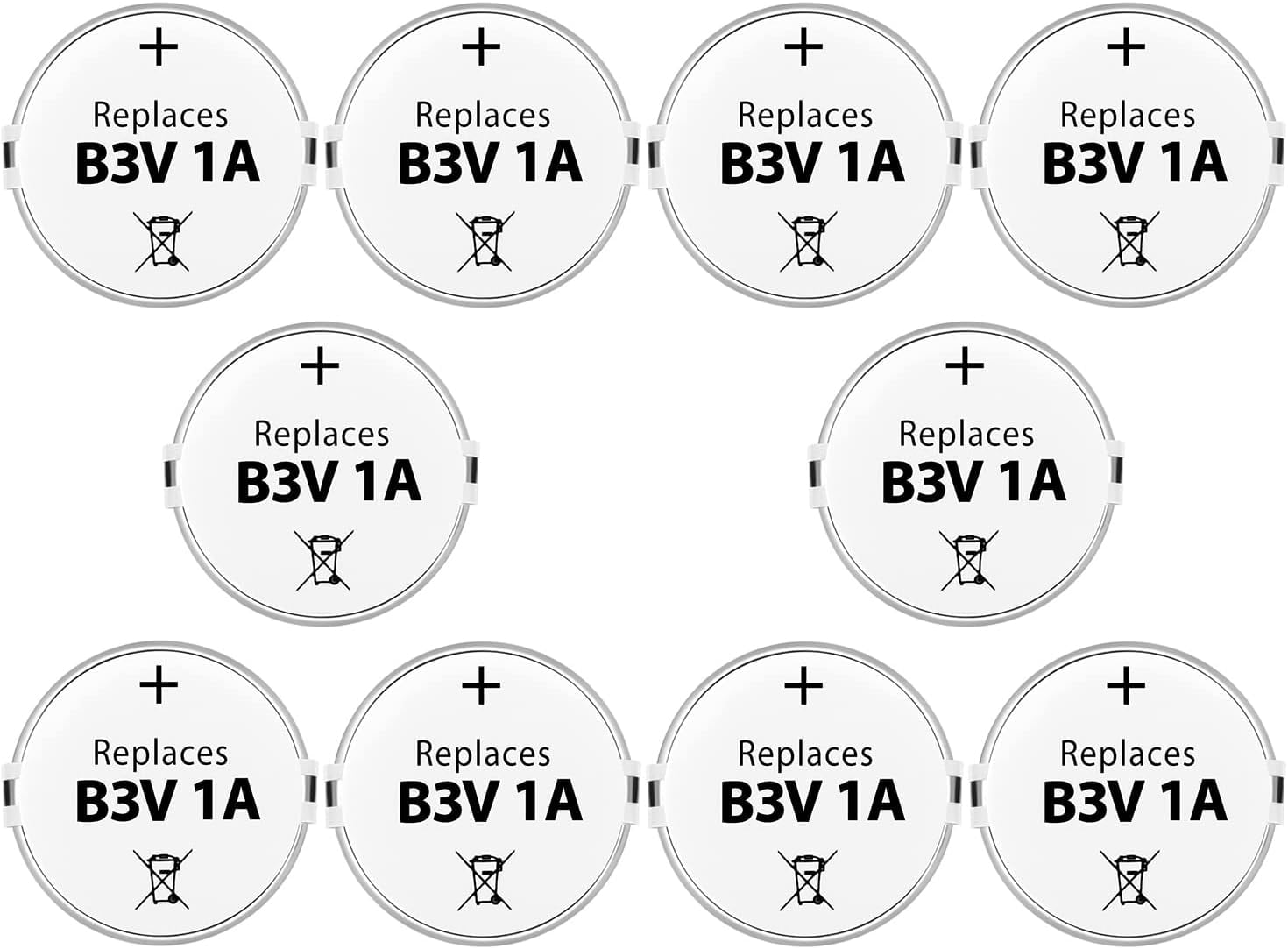10Pack B3V 1A Replacement Battery High Capacity Compatible with High ...