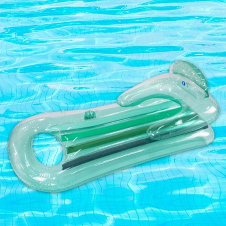 DYNWAVECA Inflatable Pool Lounger Floatie Chair, Water Floatie with Cup ...