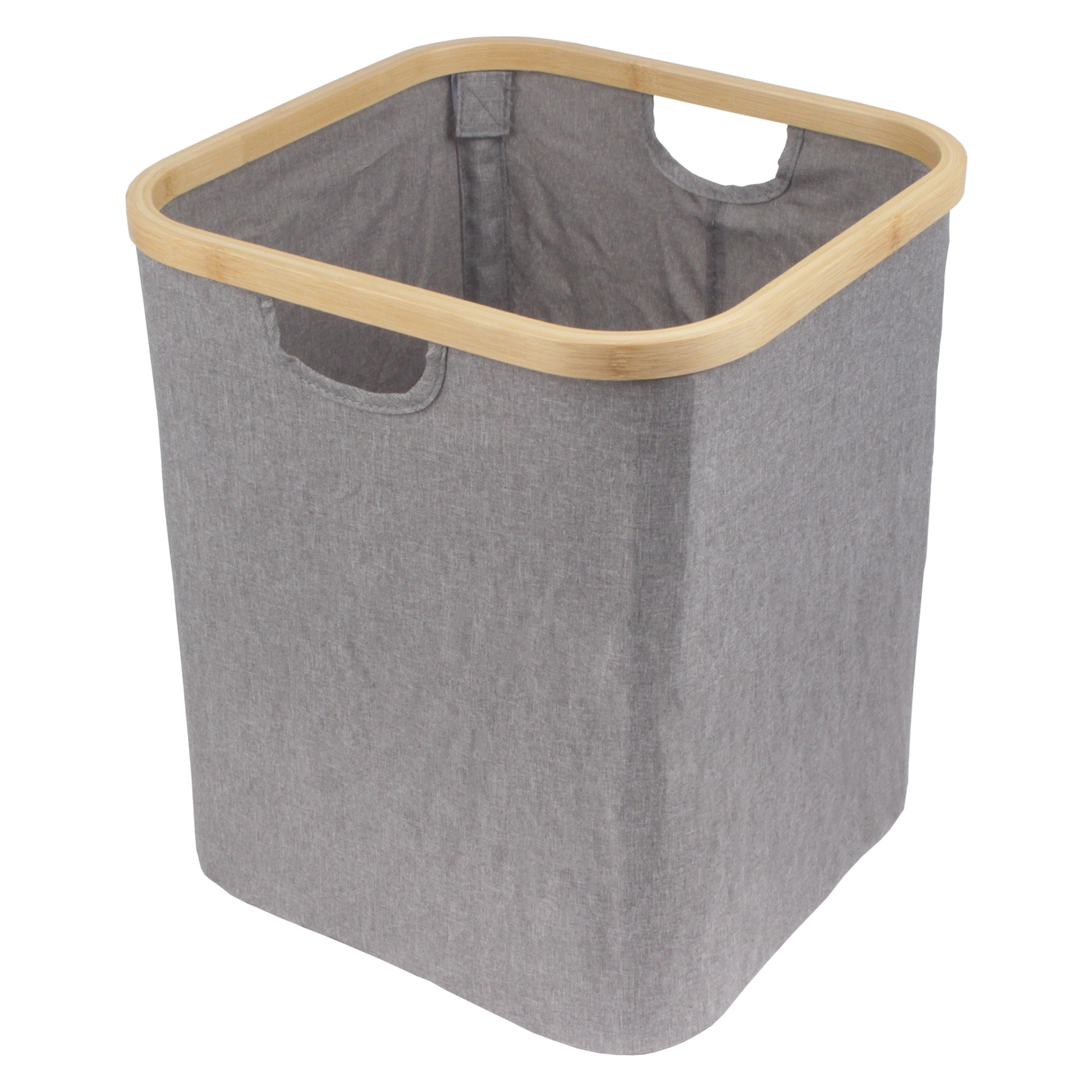 Foldable Bamboo Laundry Hamper without Lid - Decor Essentials for Any ...