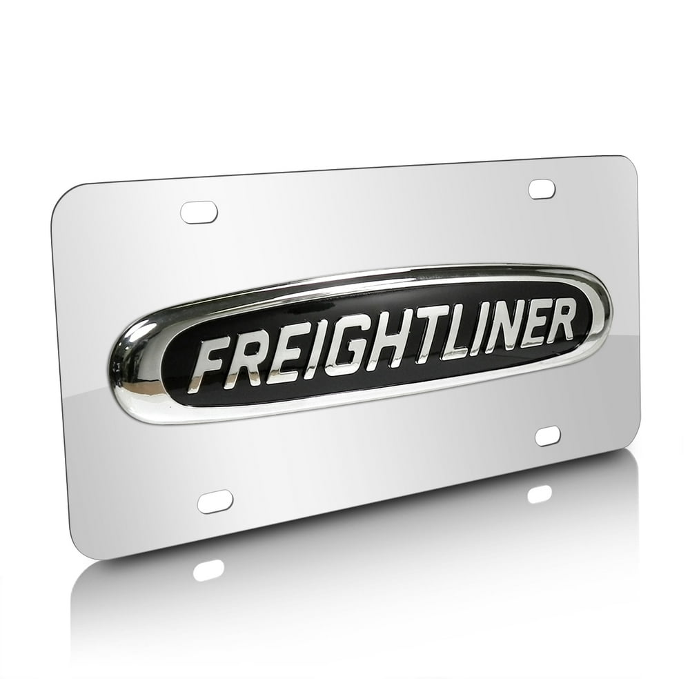 Freightliner Chrome Stainless Steel License Plate - Walmart.com ...