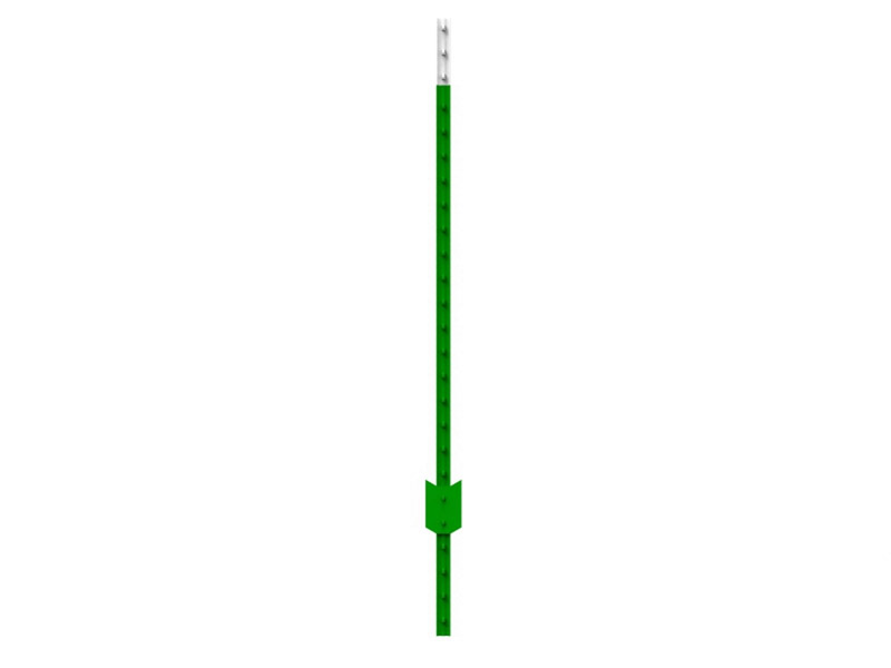 American Posts 6.5 in. H Powder Coated Green Steel Studded T-Post ...