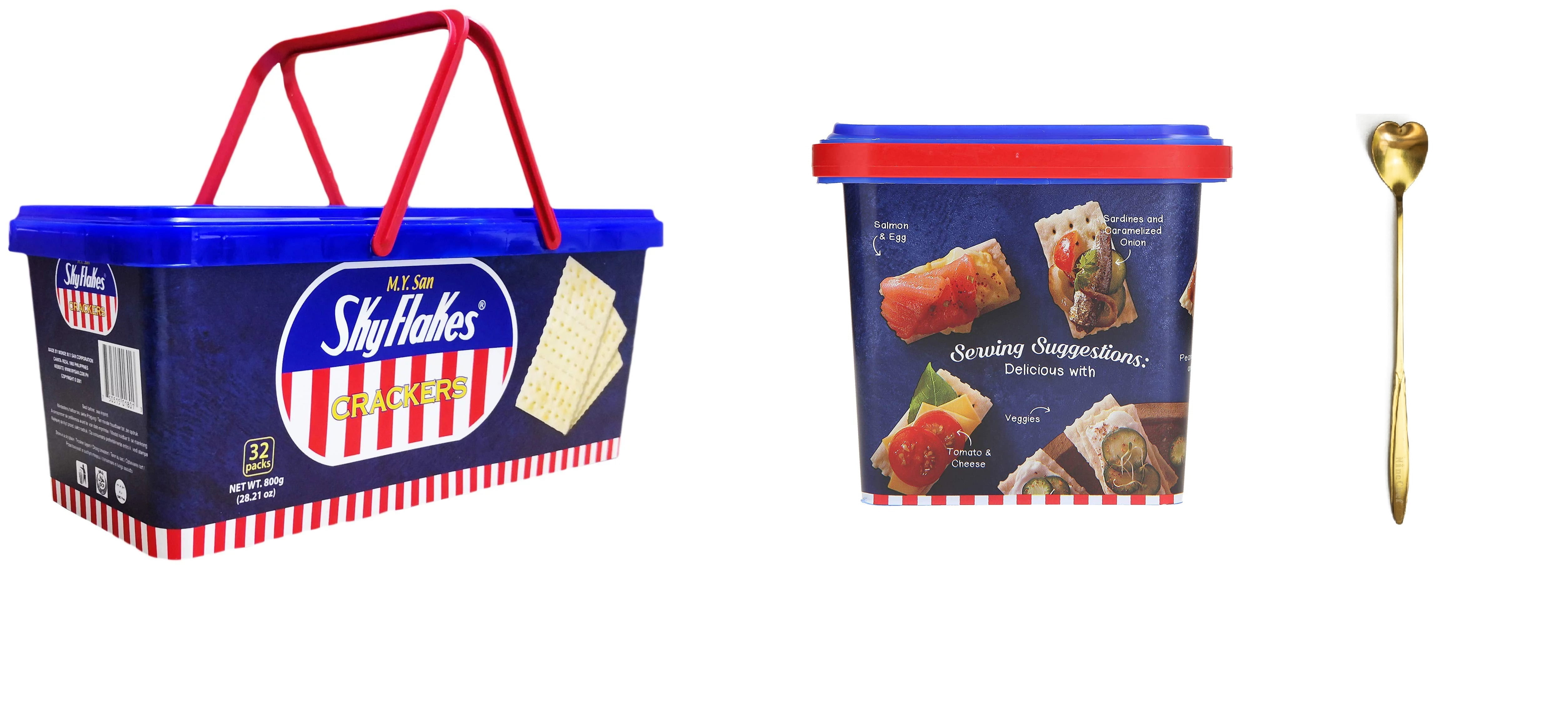 M.Y. San SkyFlakes Philippino Crackers 32 Packs 800g(Pack 8) Plus One ...