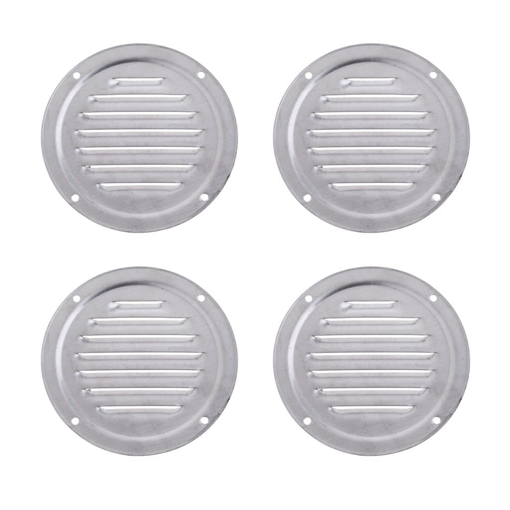 4pcs 4-Inch 100mm Stainless Steel air Thru Venting Panel - Round ...