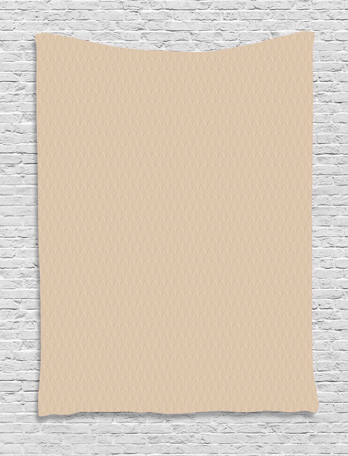 Neutral Color Tapestry, Nostalgic Pattern with Vintage Drop and Tulip ...