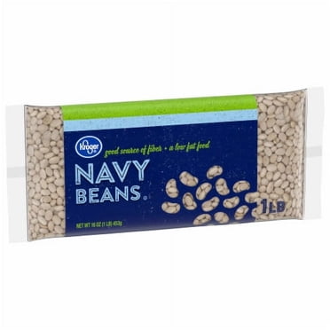 Camellia Dry Bag of Navy Pea Beans, 1 lb - Walmart.com