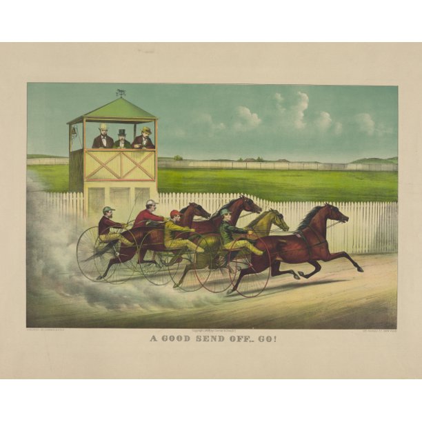 Print: A Good Send Off,-Go!, 1889 - Walmart.com
