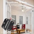 2 Pack Self-Closing Door Hinge 3.5 Inch Rounded 5/8 Radius, Spring ...