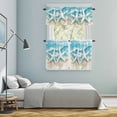 3 Piece Kitchen Curtains and Valances Set Ocean Beach Cafe Curtains 36 ...