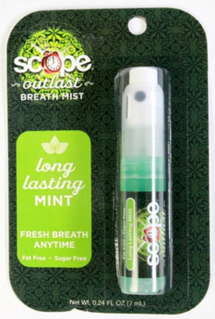 Scope Long Lasting Mint Breath Mist, 0.24oz, Pack of 2 - Walmart.com