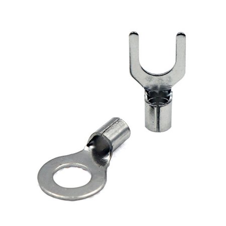 Bail 320PCS Non-Insulated Ring Fork Terminal Battery Cable Terminal ...