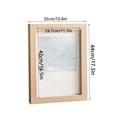Contemporary Wood Photo Frame with 3D Shadow Box Effect and Shatter ...