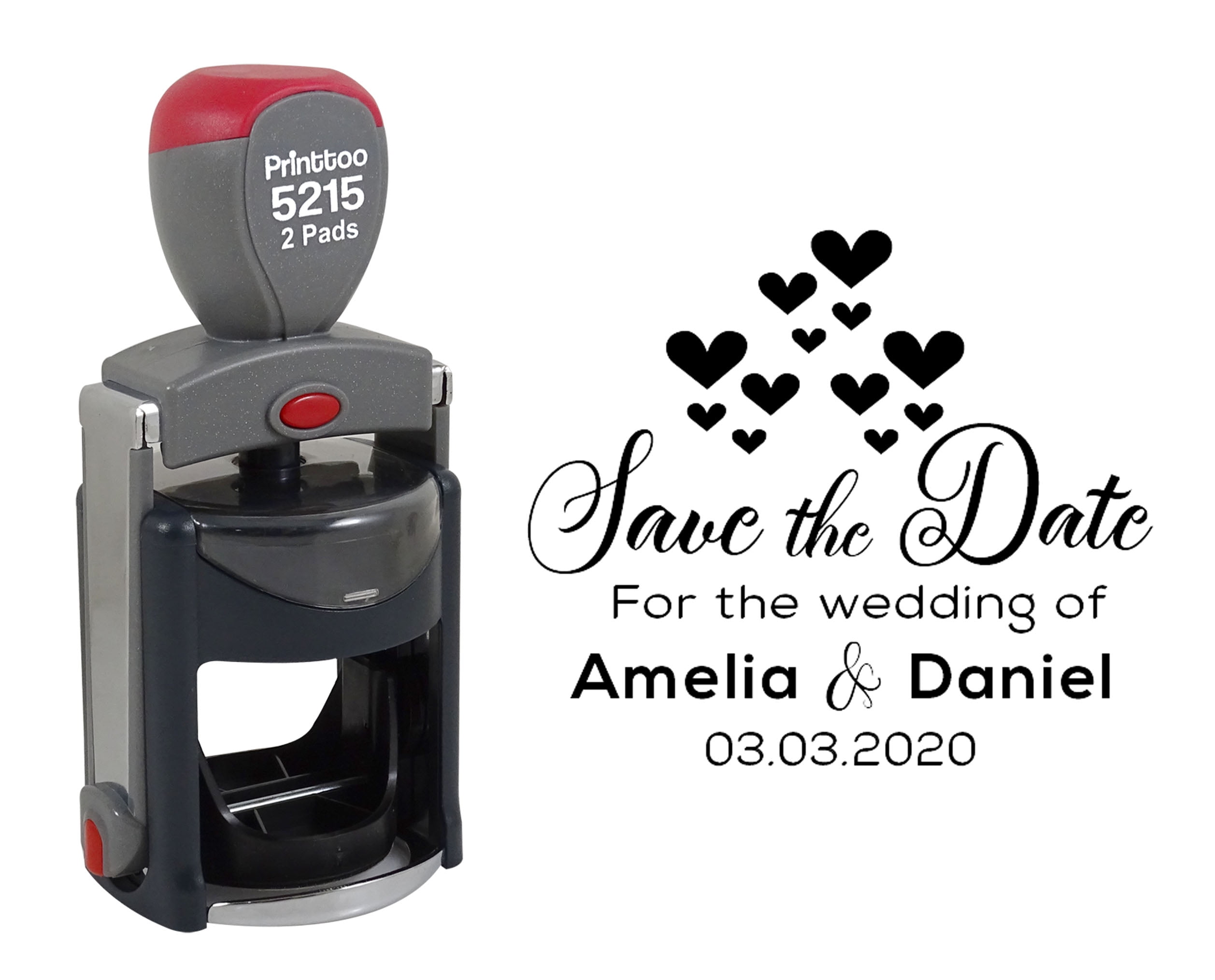 Printtoo Heavy Duty Dater Stamp With Posted Text Office Stationery Self ...