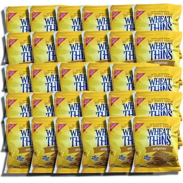 Wheat Thins Original Whole Grain Wheat Crackers, 6 Snack Packs ...