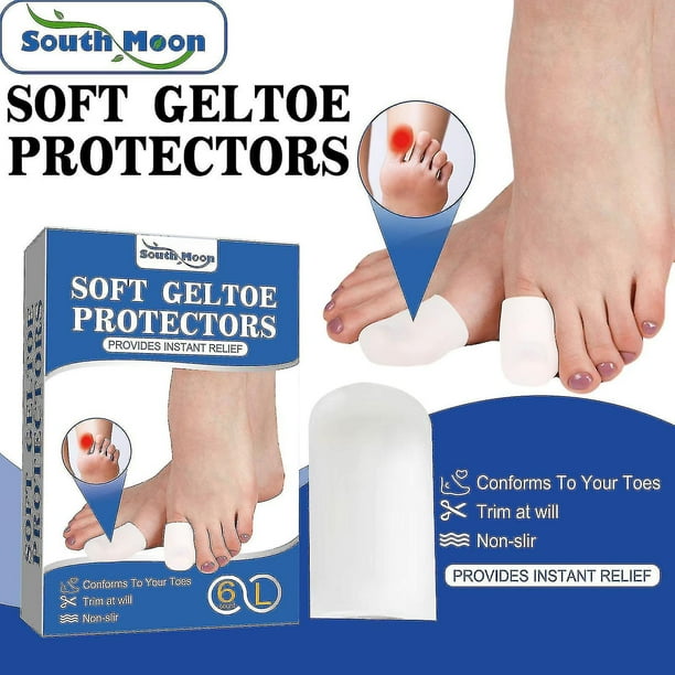 Gel Toe Caps - 6 Pieces - Big Toe Guards For Protection Of Ingrown ...
