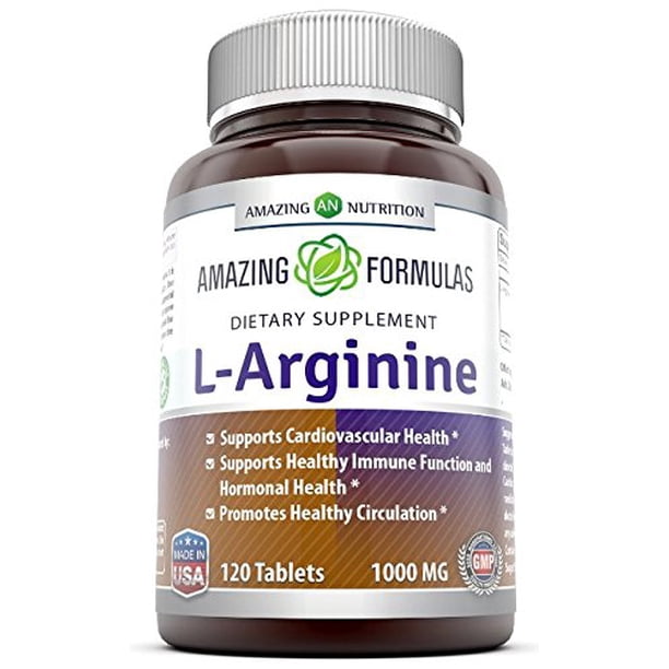 Amazing Formulas L-Arginine 1000 Mg 120 Tablets - Walmart.com - Walmart.com