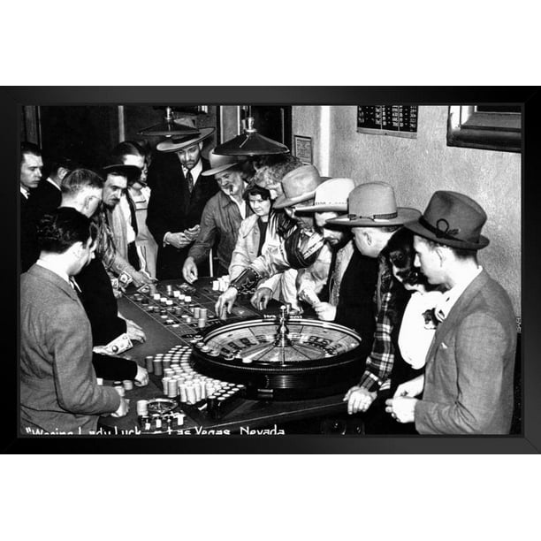 Wooing Lady Luck Vintage Las Vegas Photo Photograph Art Print Stand or ...