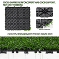 Alden Design 27PCS Artificial Grass Interlocking Turf Tile Flooring ...