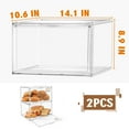 DAYOOH Stackable Bread Box, 3 Layer Kitchen Counter Storage for Muffins ...