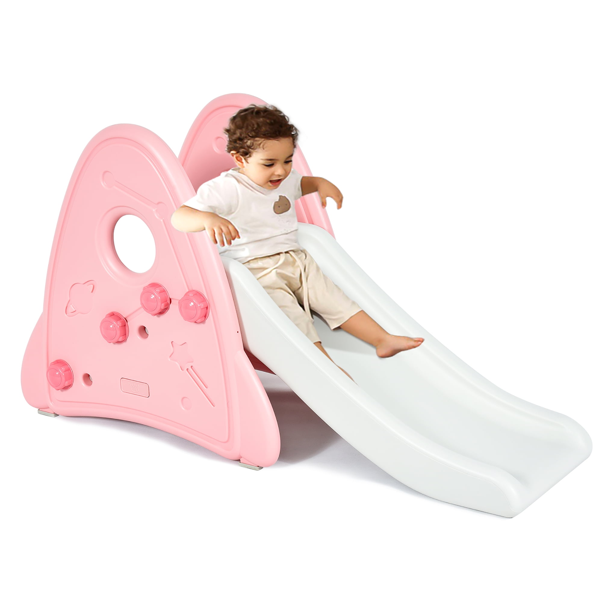 Costway Freestanding Baby Slide Indoor First Play Climber Slide Set for ...