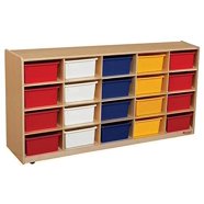 (12) 5" Letter Tray Storage Unit with Translucent Trays - Walmart.com