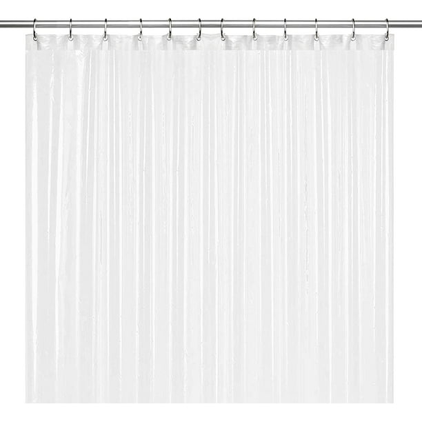 Liba Peva 8 Gauge Bathroom Shower Stall Curtain Liner 72 W X 84 H 8g