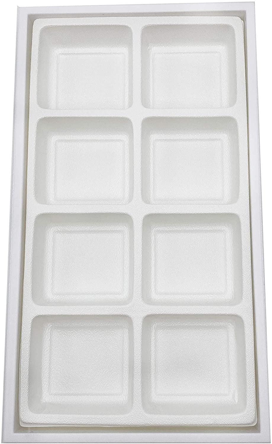 N'icePackaging 1 Qty - White Plastic Storage Display Tray w/ 8 ...