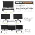 FITUEYES Dual Monitor Stand Riser with Adjustable Length TV PC Laptop ...