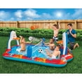 Banzai 4-in-1 Outdoor Inflatable Sports Arena, Play Center Pool with 3 ...
