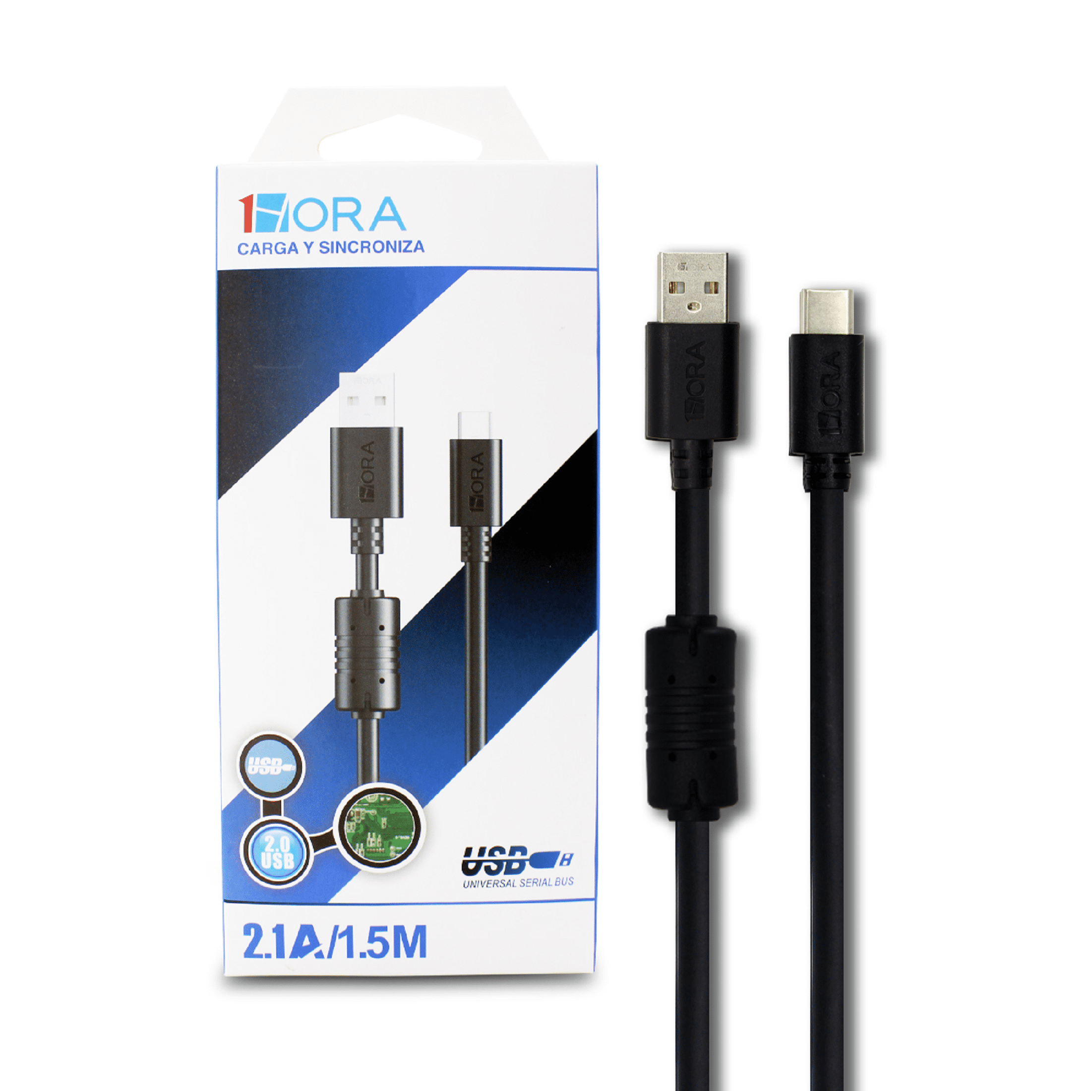 cable usb tipo c carga y datos 1hora 1.5m 1Hora Cable | Walmart en línea