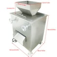 Automatic Nut Chopper Stainless Peanut Almond Shredder Crushing Machine ...